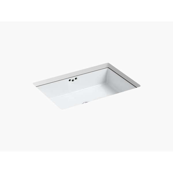 Kohler Kathryn® Vitreous China Rectangular Undermount Bathroom Sink and Overflow & Reviews | Wayfair